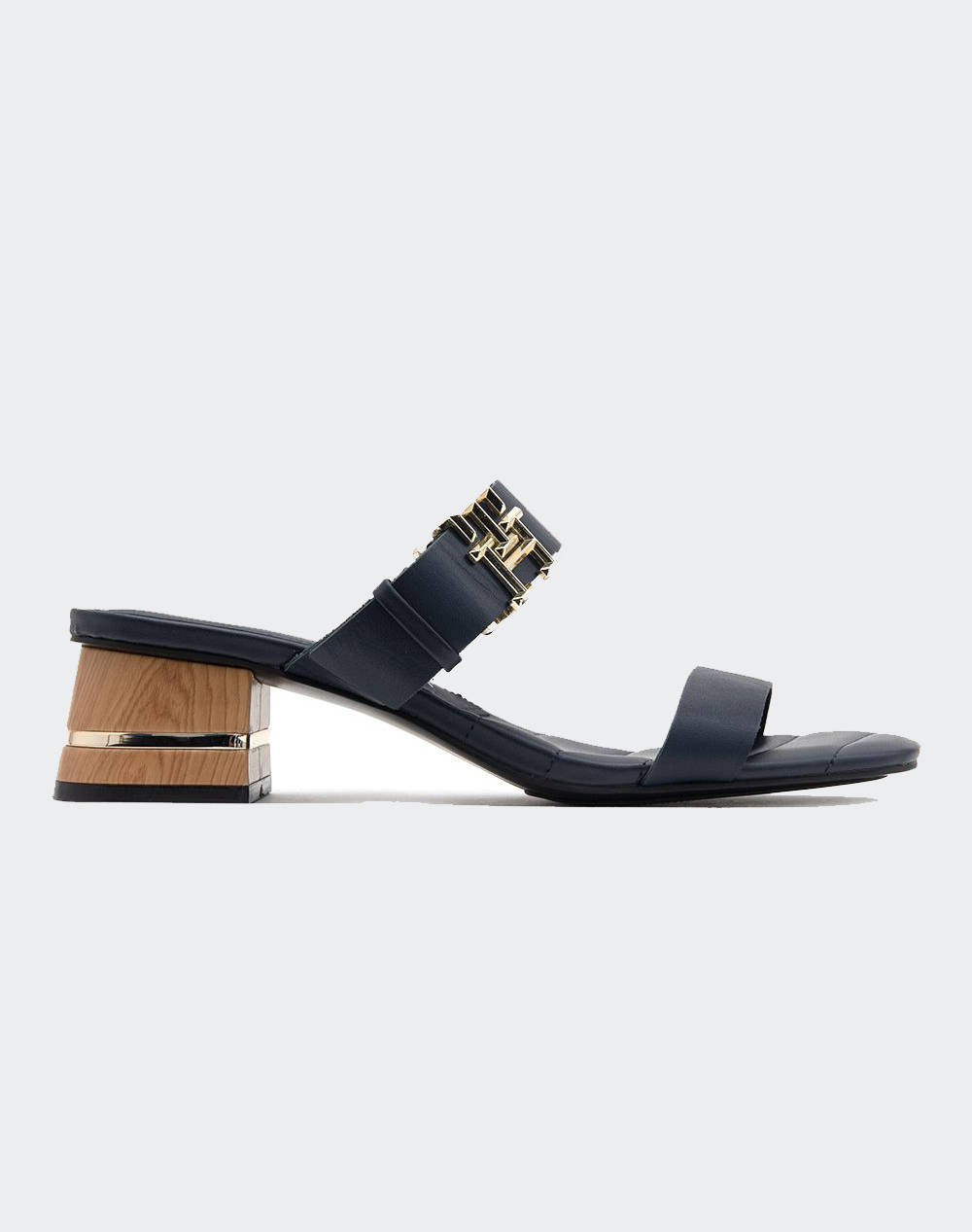 TOMMY HILFIGER ΠΑΠΟΥΤΣΙΑ HARDWARE BLOCK MID HEEL ( Ύψος τακουνιού: 4,5 ...