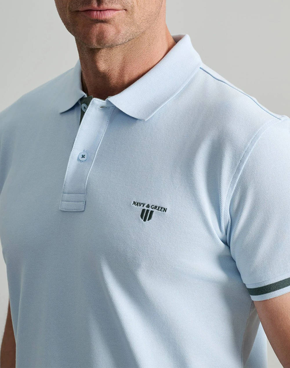 NAVY&GREEN ΜΠΛΟΥΖΑΚΙ ΠIKE ΠΟΛΟ, YOUNG LINE - SkyBlue | Politikos-shop.gr